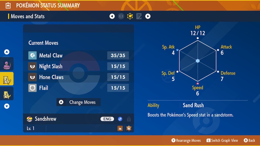 Shiny/non-shiny Sandshrew/sandslash 6IV - Pokémon Scarlet/violet (100% ...