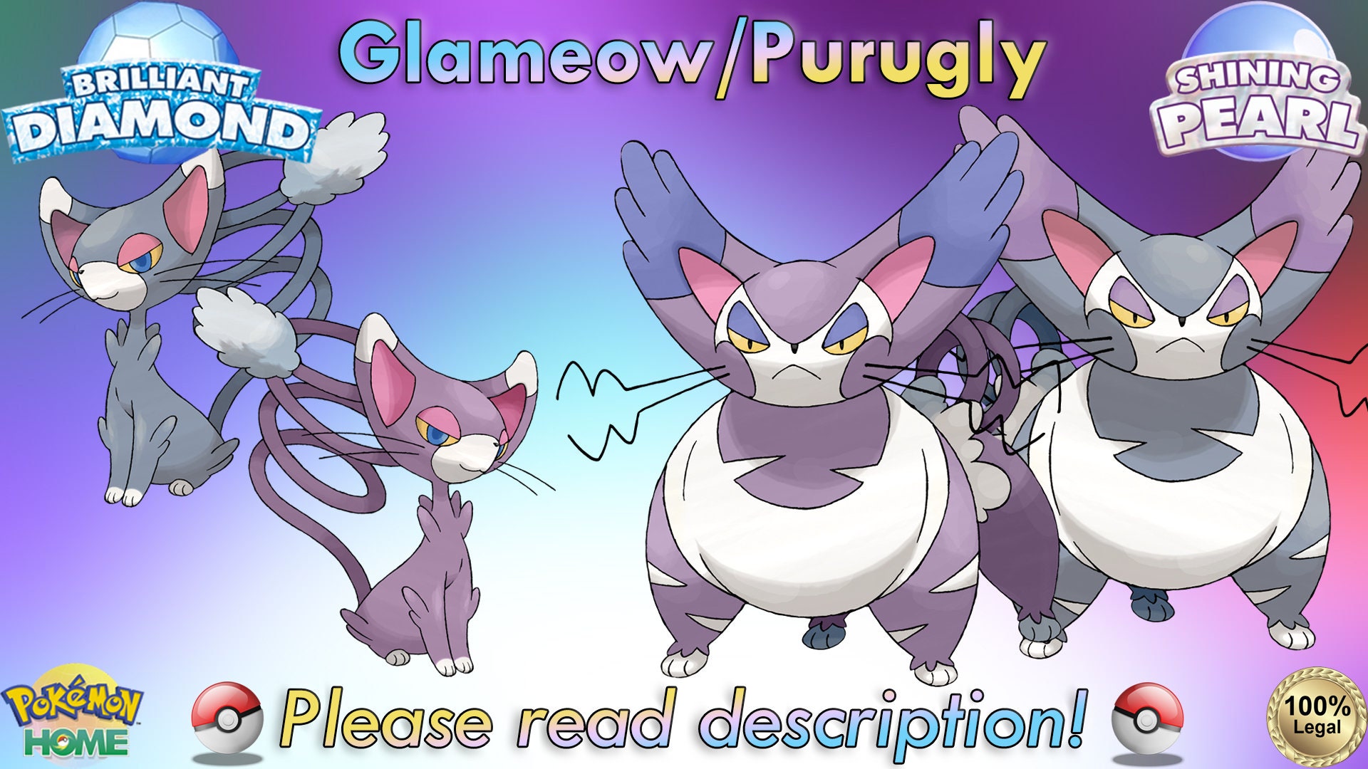 Pokemon Glameow Evolution