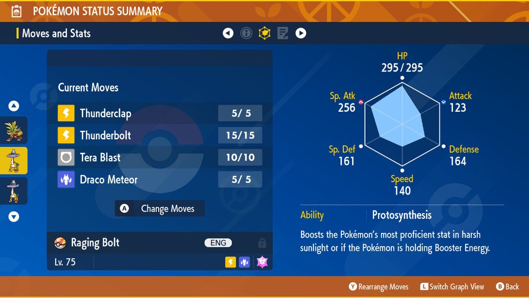 Non-shiny Raging Bolt/gouging Fire/walking Wake 6IV - Scarlet/violet ...