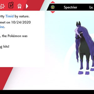 Glastrier/spectrier pack/shiny-locked 6IV Pokemon | Etsy