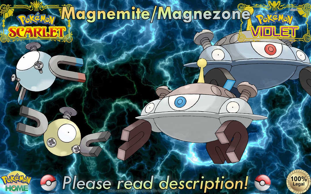 Shiny/non-shiny Magnemite/magnezone 6IV Pokémon Scarlet/violet 100% ...