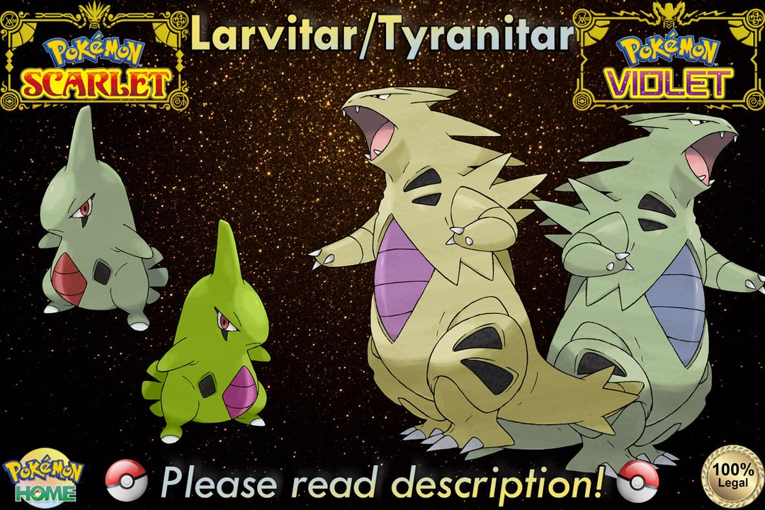 Shiny/non-shiny Larvitar/tyranitar 6IV Pokémon - Etsy