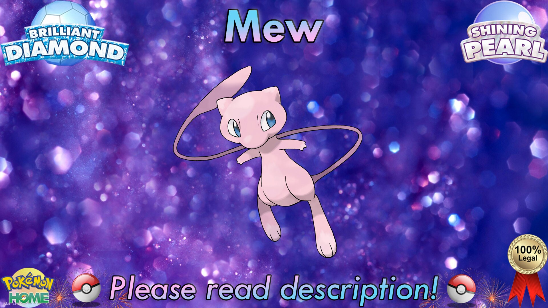 PRE-ORDER Mew EVENT 6IV Pokémon Brilliant Diamond/shining | Etsy