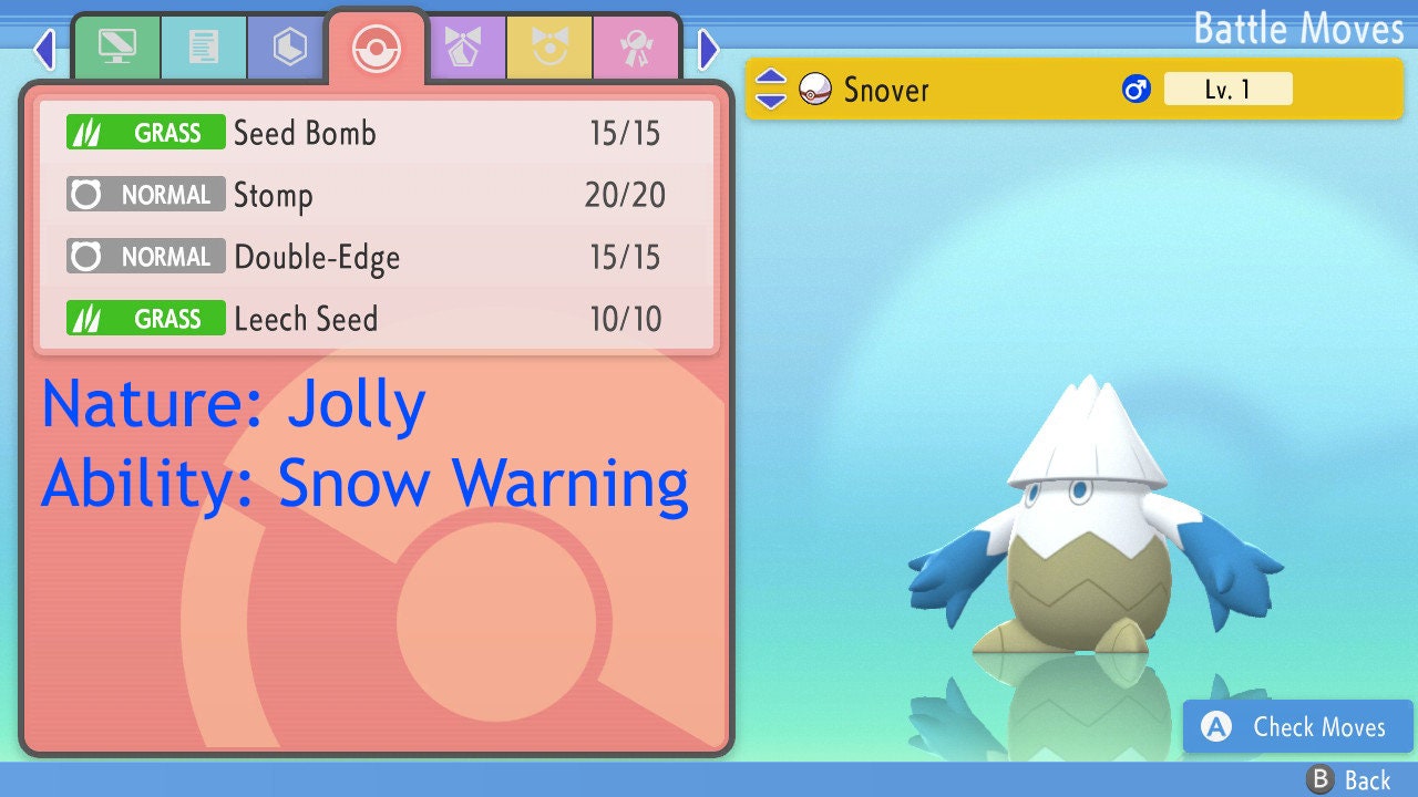 Snover Evolution Level