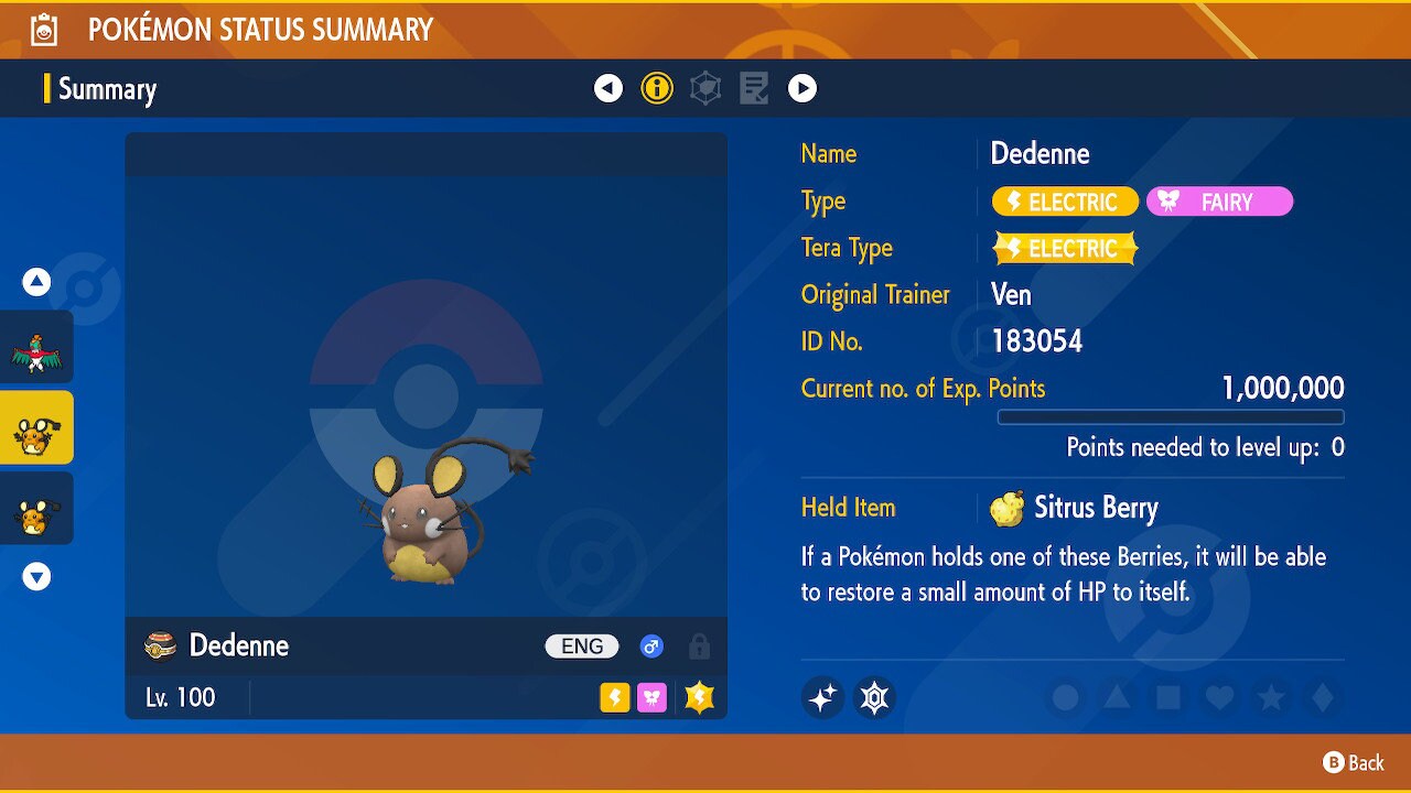 Dedenne Pokemon Shiny