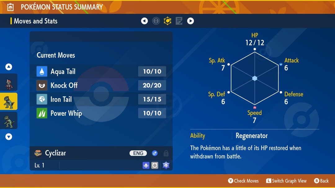 Shiny/non-shiny Cyclizar 6IV Pokémon Scarlet/violet 100% Legal - Etsy