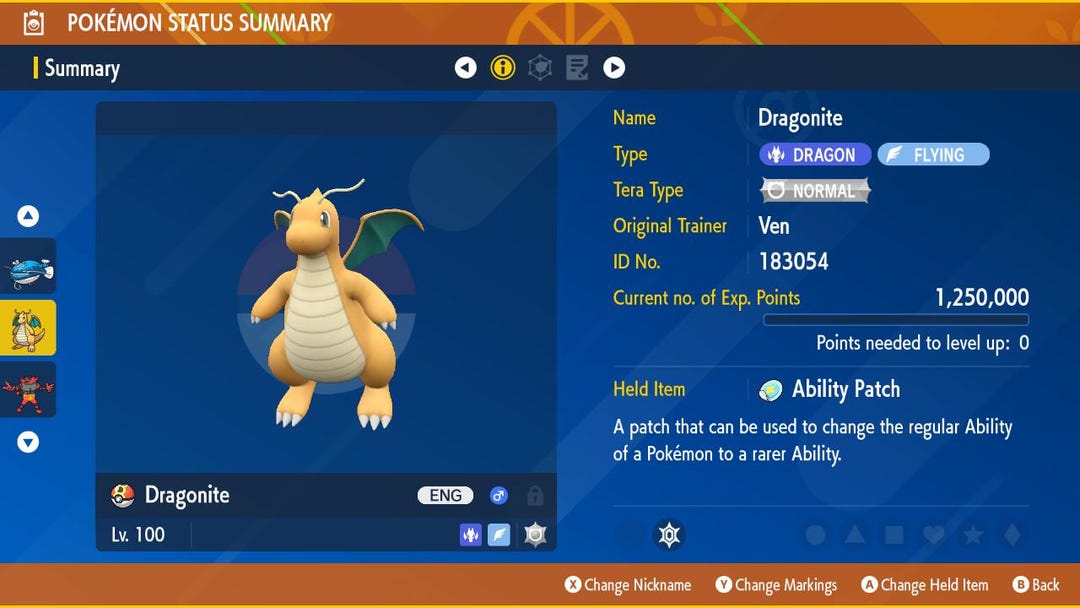 Dragonite Mightiest Mark 7 Star Raid EVENT 6IV - Pokémon Scarlet/violet ...