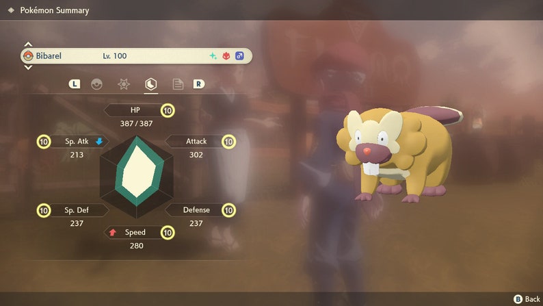 Shiny/non-shiny Bidoof/bibarel Alpha 6IV/EV - Legends Arceus (100% ...