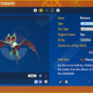 Shiny/non-shiny Noibat/noivern 6IV - Pokémon Scarlet/violet (100% Legal ...