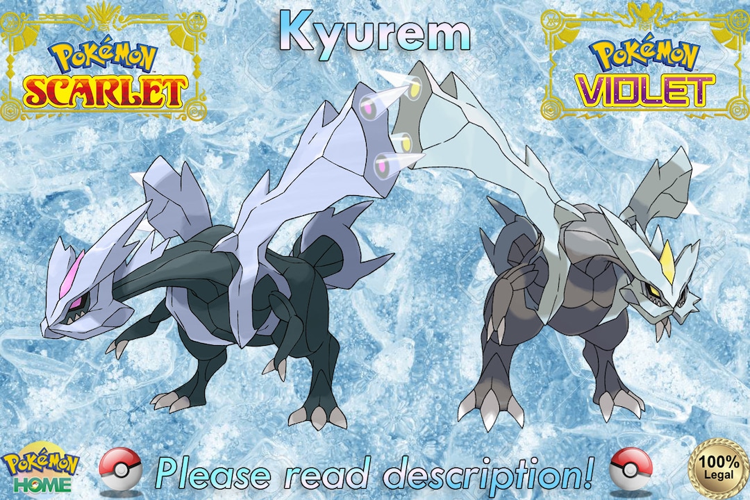 Shiny/non-shiny Kyurem 6IV Pokémon Scarlet/violet 100% Legal - Etsy