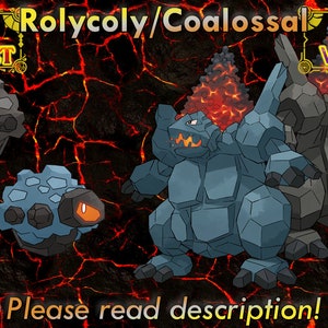 Shiny/non-shiny Rolycoly/coalossal 6IV Pokémon - Etsy