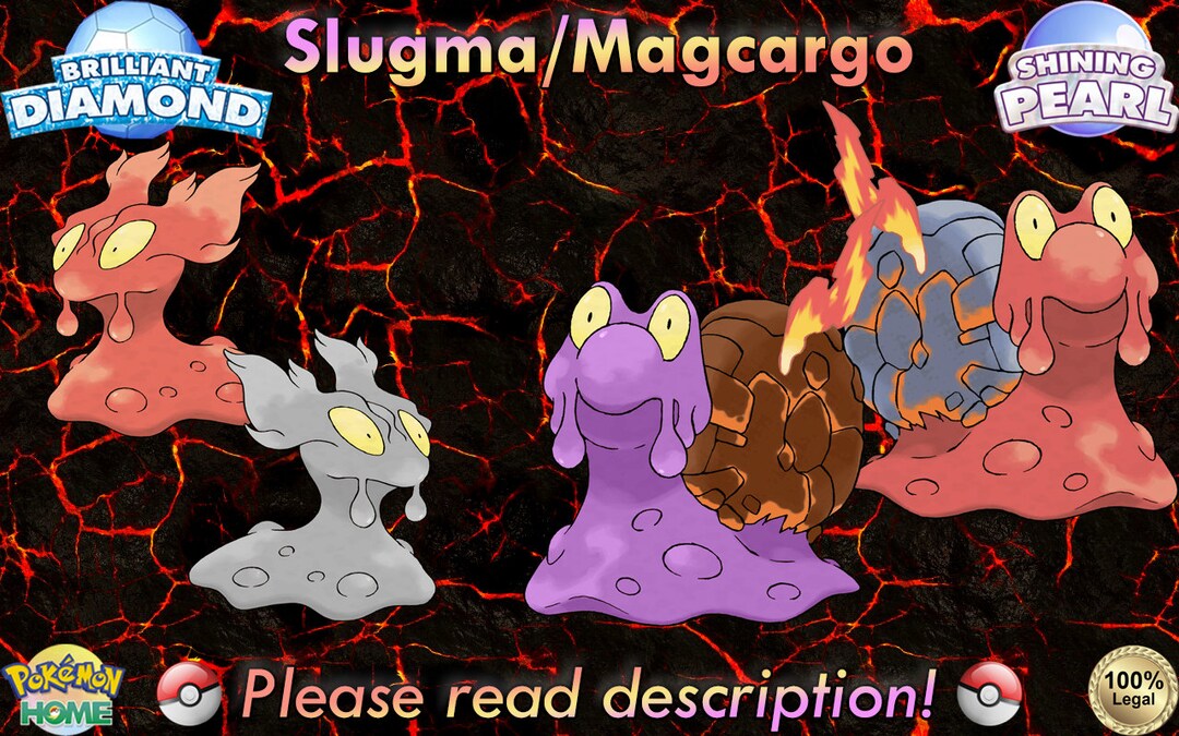 Shiny/non-shiny Slugma/magcargo 6IV Brilliant - Etsy