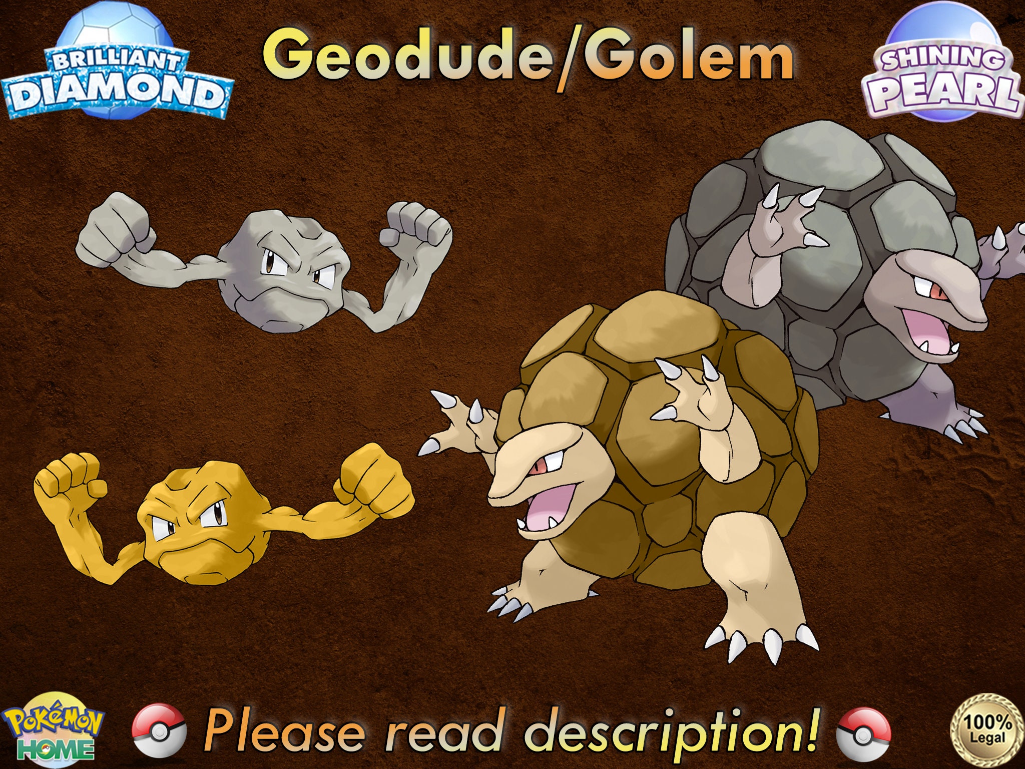 Shiny Golem Pokemon