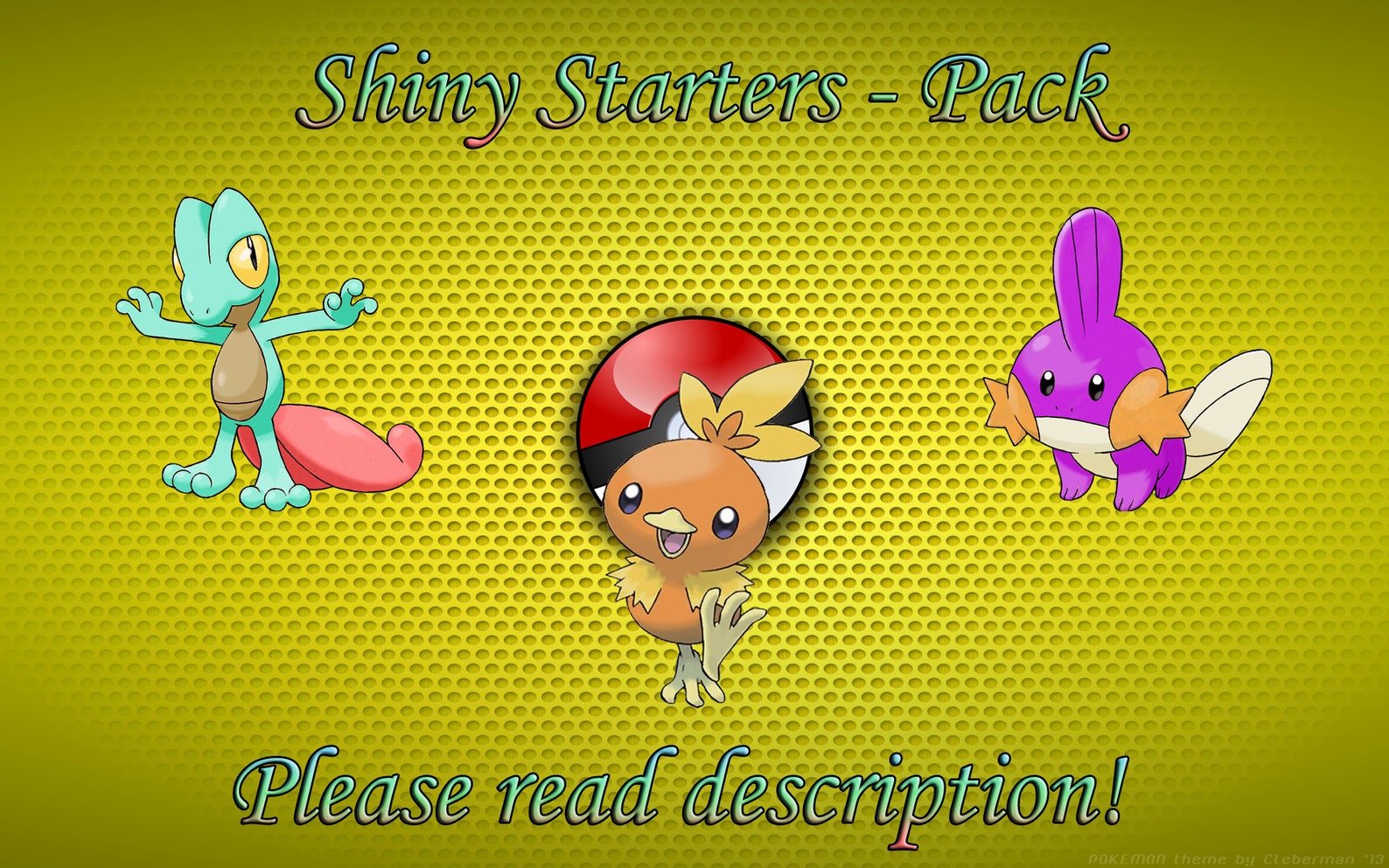 Shiny Treecko/Torchic/Mudkip Starter Pack 6IV Pokemon | Etsy