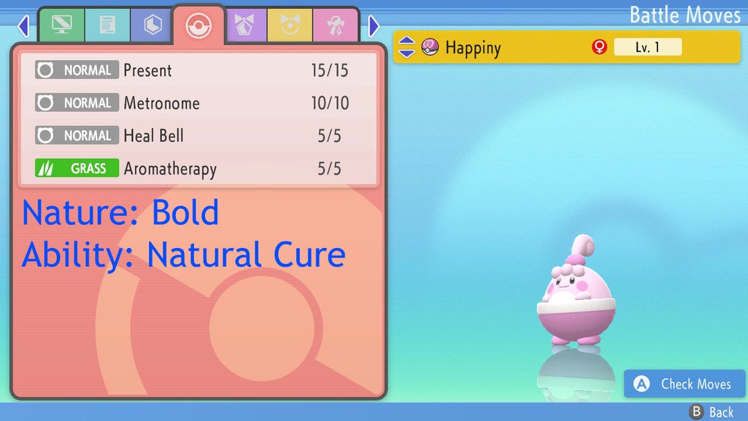 Shiny/non-shiny Happiny/blissey 6IV Brilliant Diamond/shining Pearl 100 ...