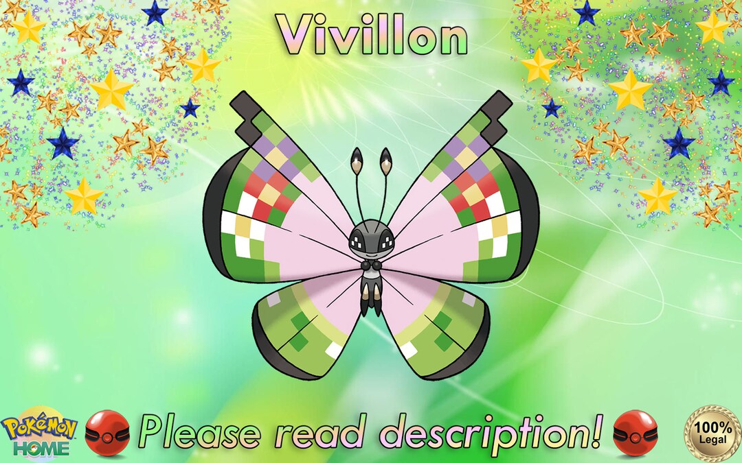 Vivillon Fancy Pattern EVENT 6IV Pokémon X/Y OR/AS S/M Us/um - Etsy
