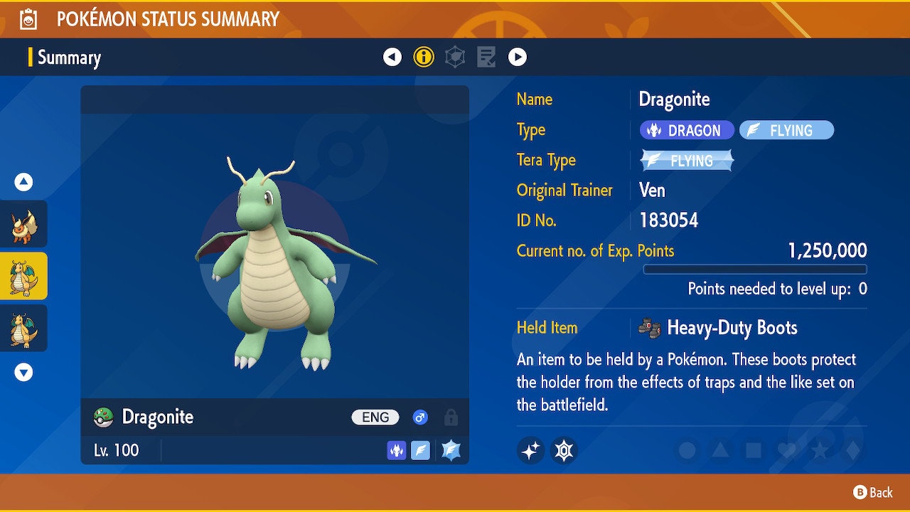 Shiny Dragonite Pokemon X