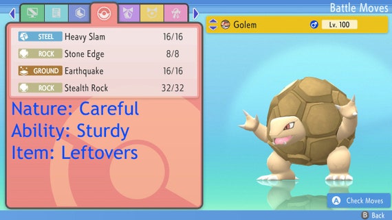 Golem Pokemon Shiny