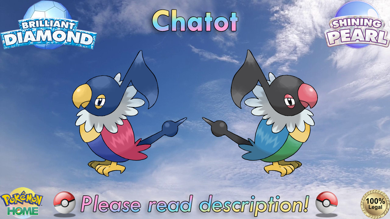 Shiny Chatot Pokemon