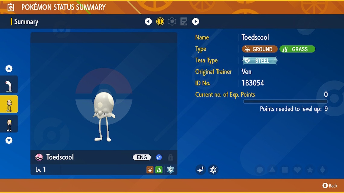 Shiny/non-shiny Toedscool/toedscruel 6IV Pokémon - Etsy