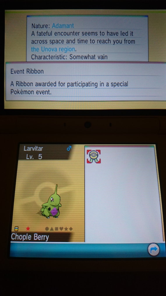 Shiny Larvitar X And Y