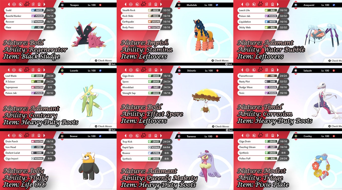 Shiny Gen 7 Competitive Battle Ready Pokemon Schwert/Schild | Etsy