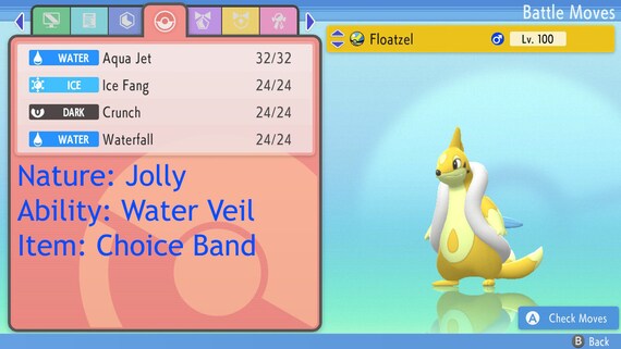 Shiny Floatzel Pokemon X