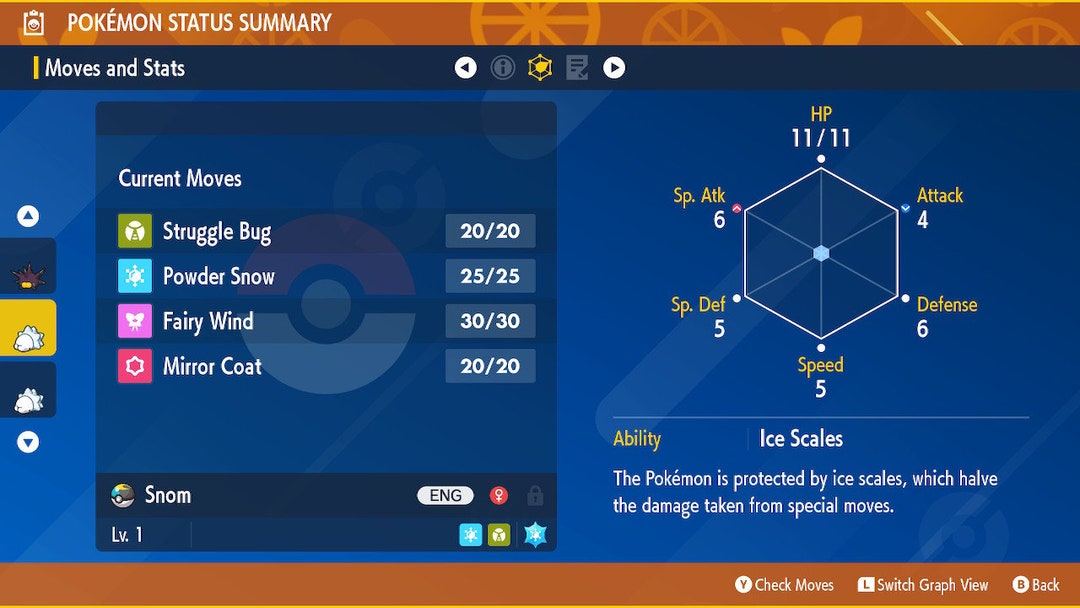 Shiny/non-shiny Snom/frosmoth 6IV - Pokémon Scarlet/violet (100% Legal ...