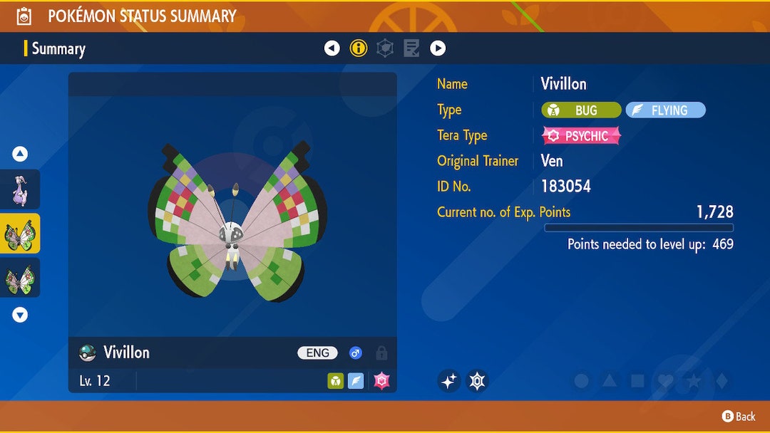 Shiny/non-shiny Vivillon Fancy Pattern Form 6IV - Pokémon Scarlet/violet (100% Legal) - Etsy