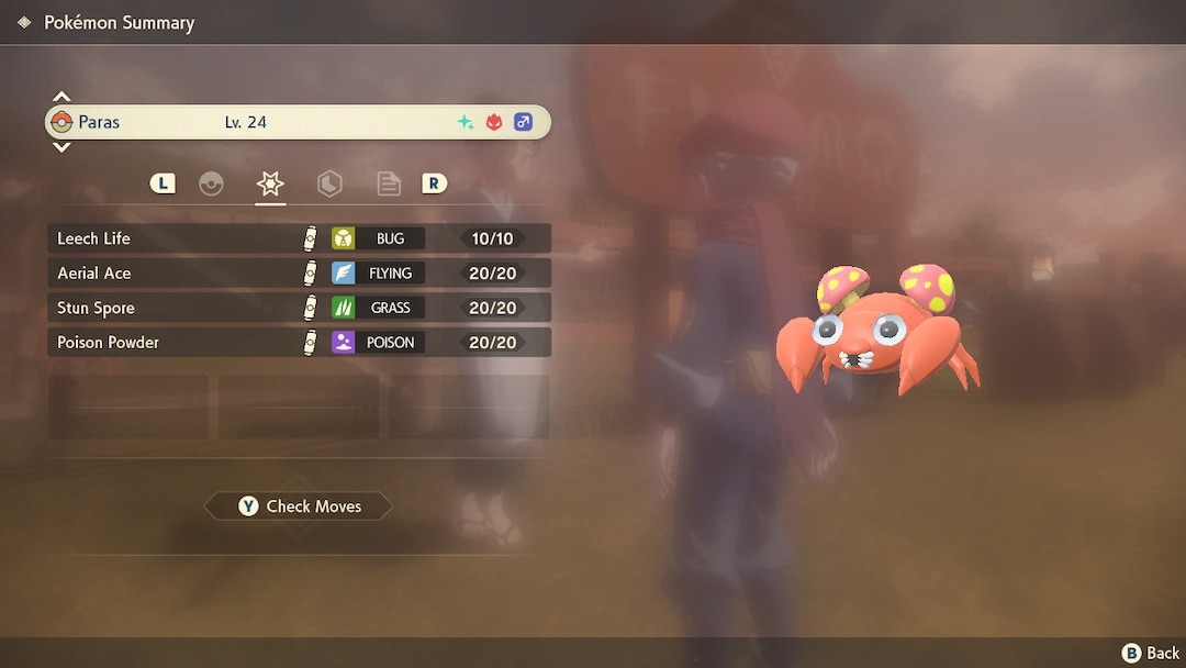 Shiny/non-shiny Paras/parasect Alpha 6IV/EV Legends Arceus 100% Legal ...