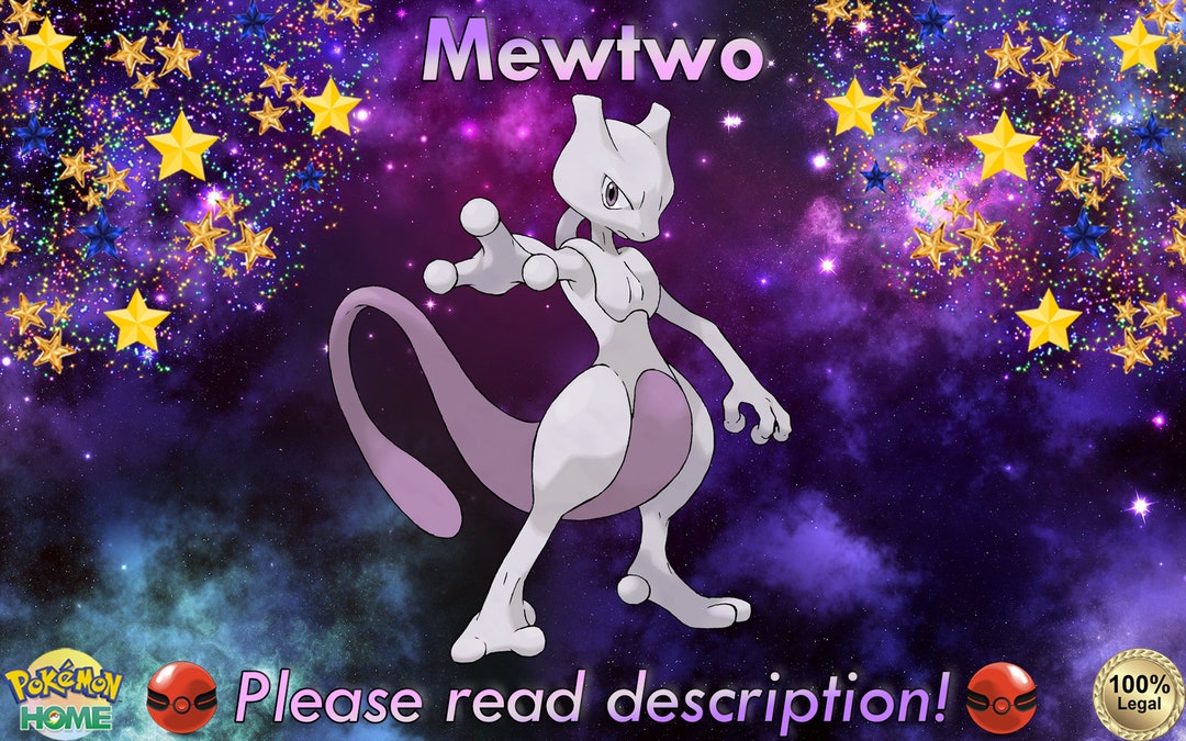 Professor's Mewtwo EVENT Pokémon Let's Go Sw/sh - Etsy