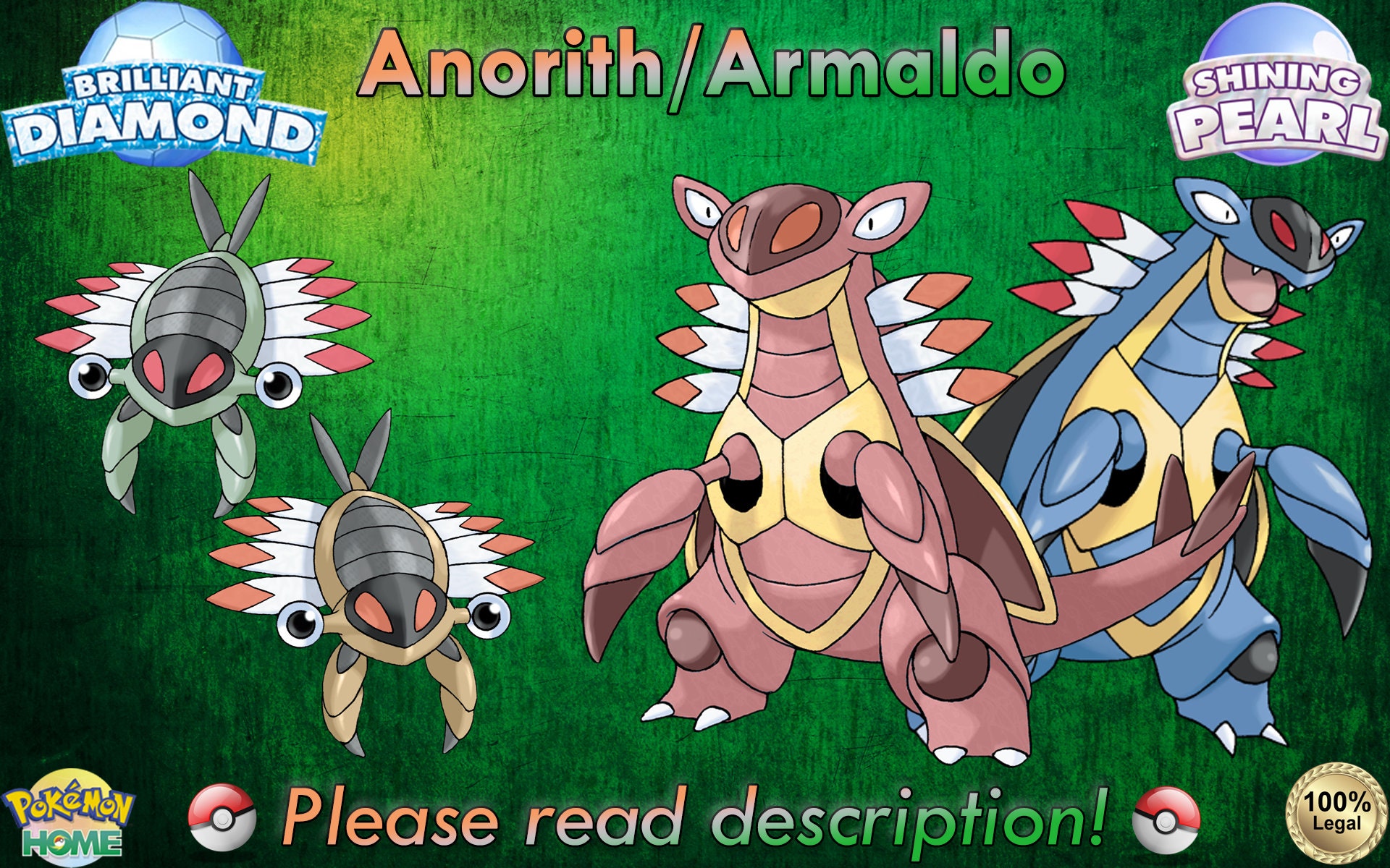Pokemon Armaldo Shiny