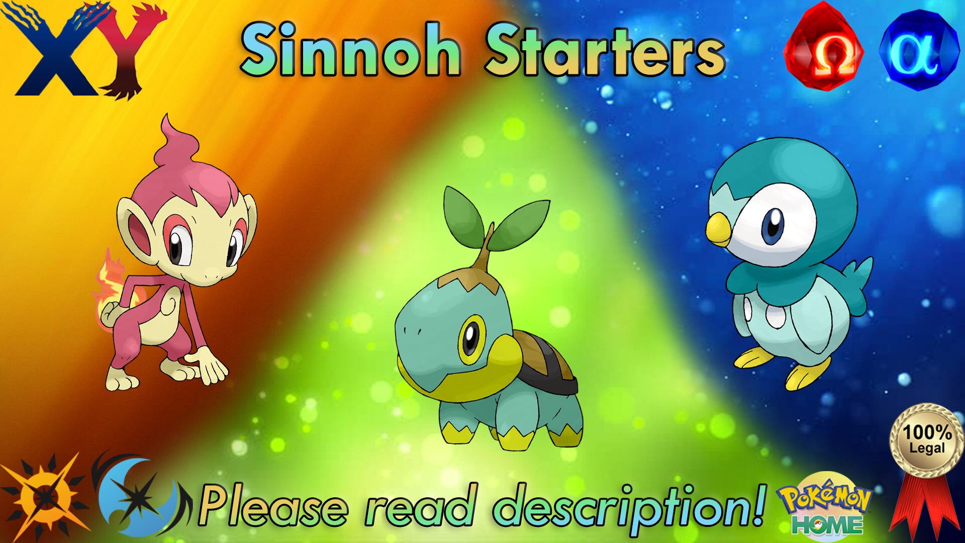 Shiny Sinnoh Starters