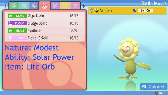 Shiny Sunflora