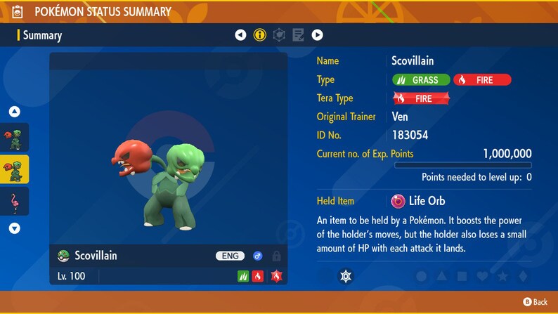 Shiny/non-shiny Capsakid/scovillain 6IV Pokémon - Etsy