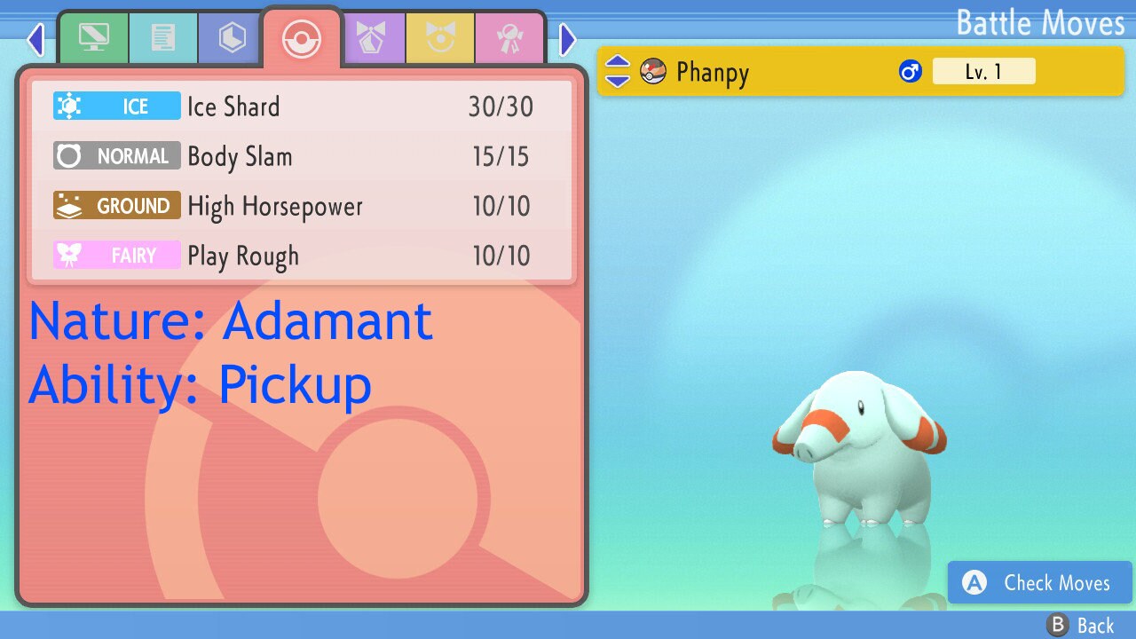 Shiny Phanpy Pokemon X