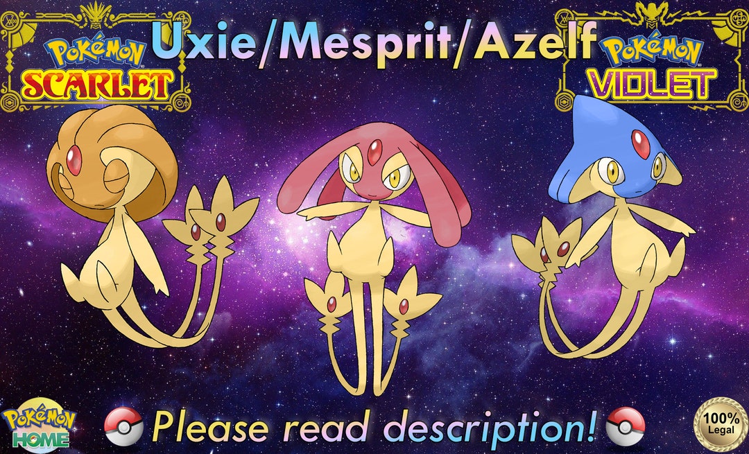 Shiny/non-shiny Uxie/mesprit/azelf Bundle 6IV Pokémon - Etsy