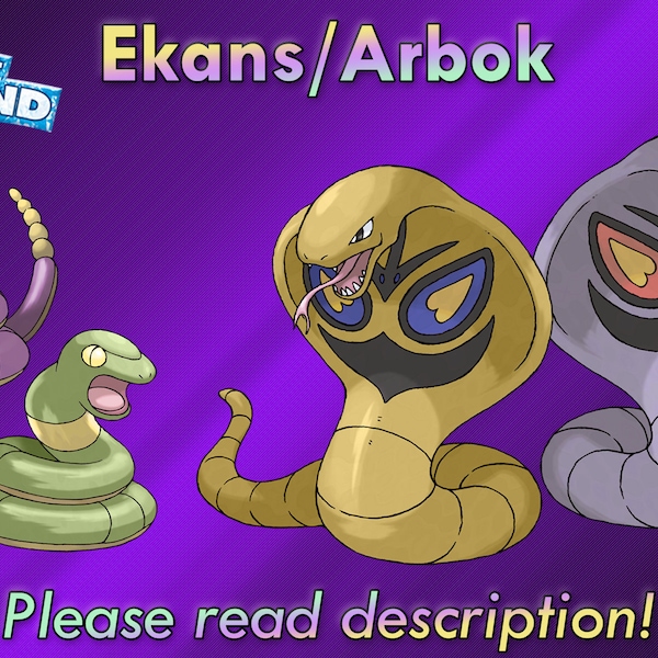 Arbok - Etsy