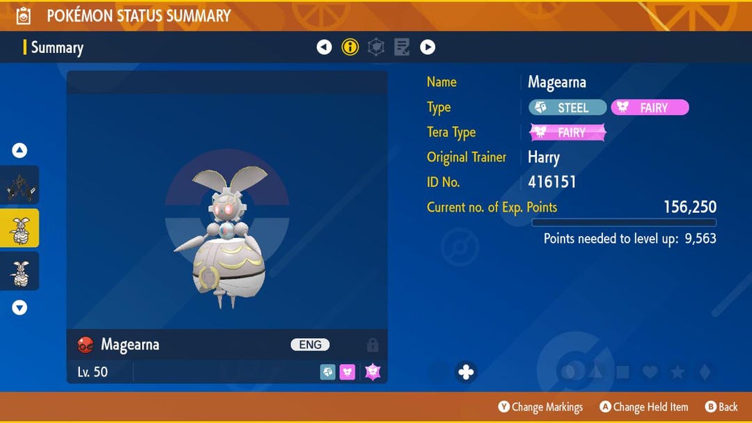 Non-shiny Magearna 6IV - Pokémon Scarlet/violet (100% Legal) - Etsy