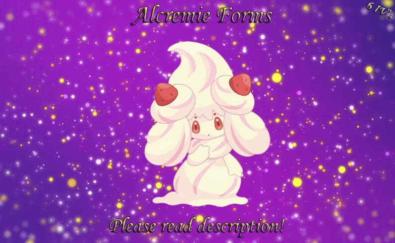 Alcremie Forms cream/swirl/sweets 6IV Pokemon Sword/shield - Etsy UK