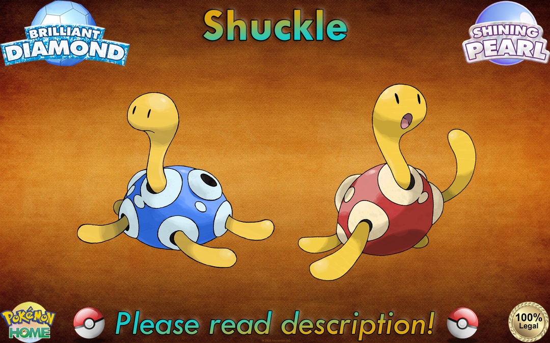 Shiny/non-shiny Shuckle 6IV Brilliant Diamond/shining Pearl 100% Legal ...