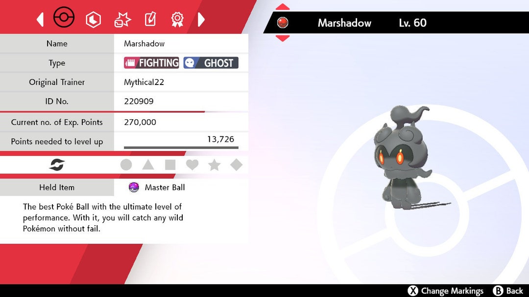 Marshadow Mythical 2022 Pokémon EVENT 6IV - Sword/shield Home (100% ...