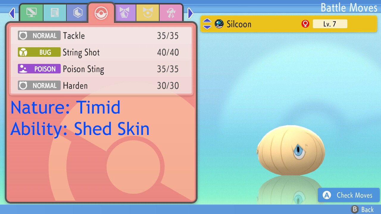 Shiny Silcoon