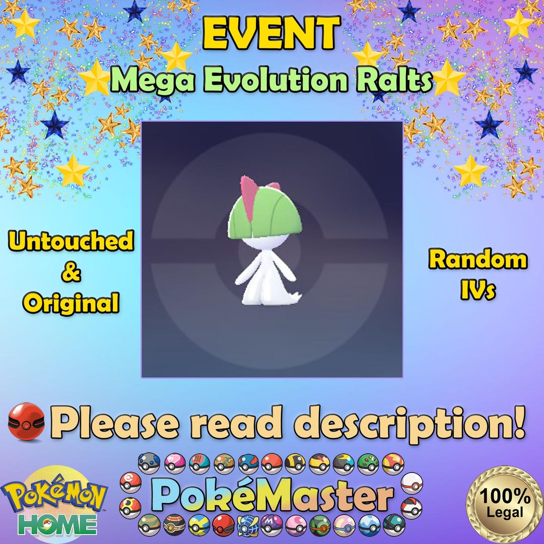 Mega Evolution Ralts EVENT - Pokémon Legends: Z-A (100% Legal) - Etsy