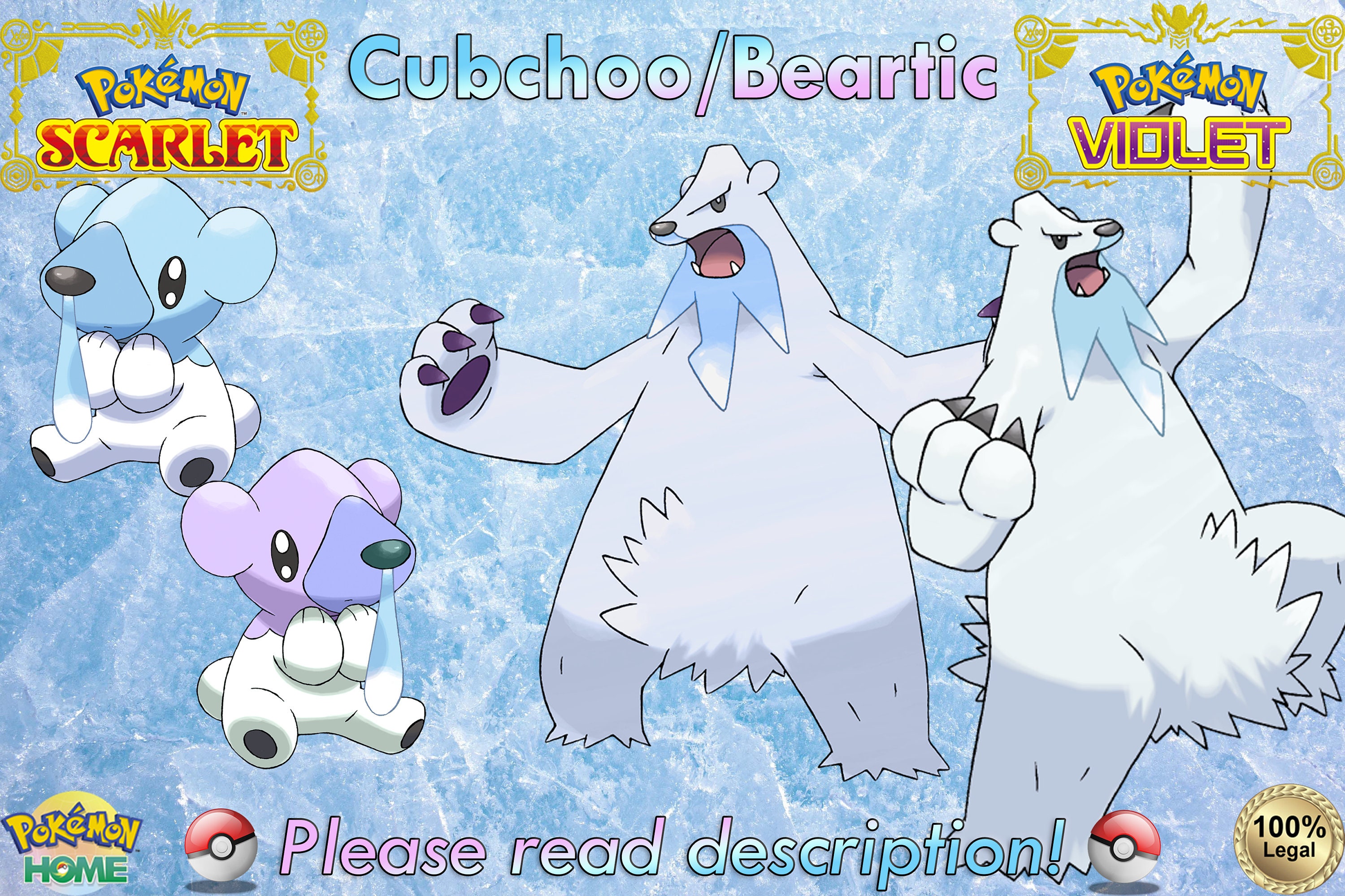 Beartic And Cubchoo