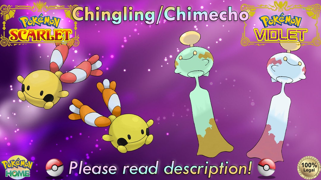 Shiny/non-shiny Chingling/chimecho 6IV Pokémon - Etsy