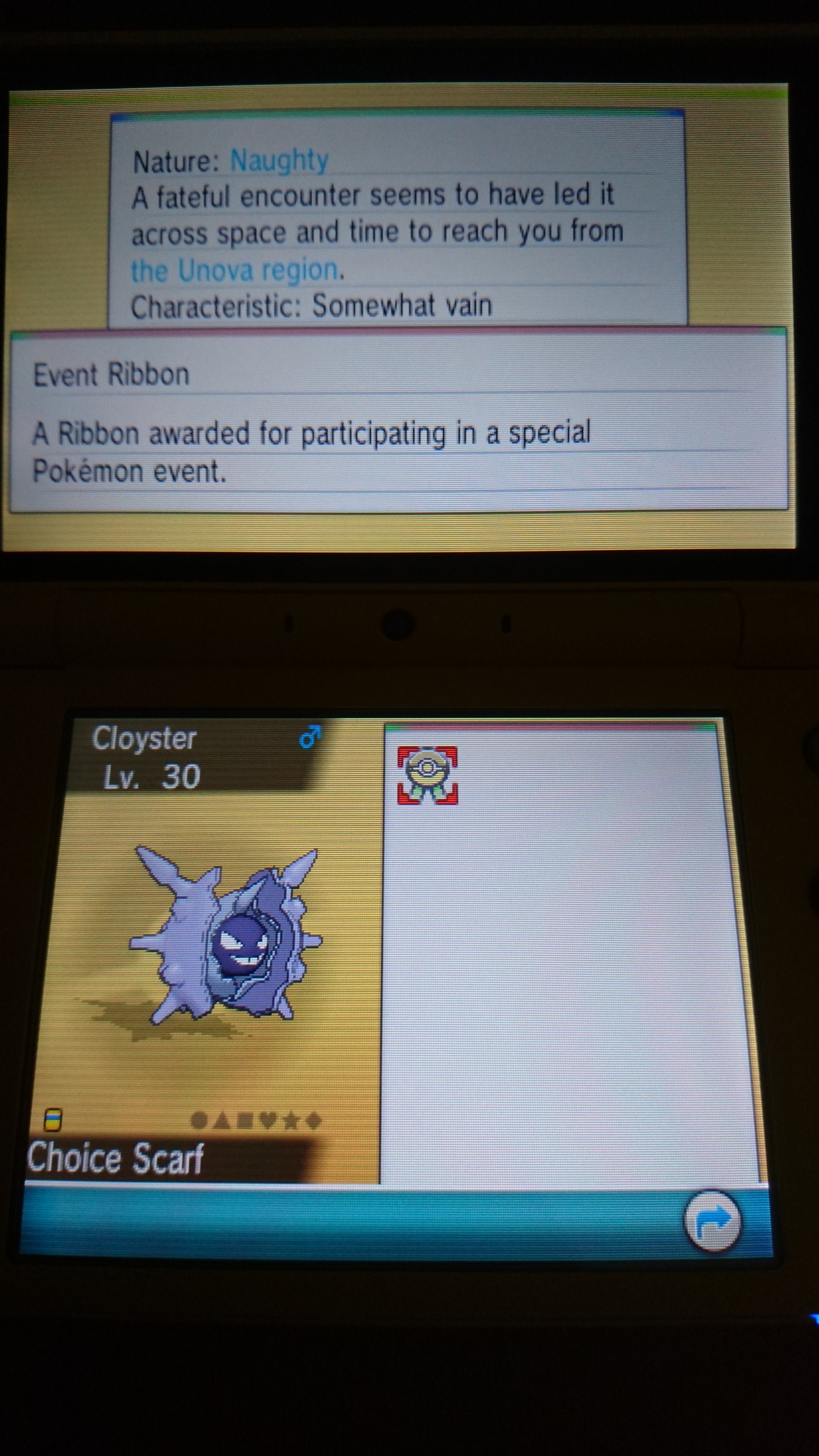 Shiny Cloyster Xy