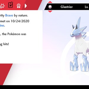 Glastrier/spectrier pack/shiny-locked 6IV Pokemon Sword/shield switch ...