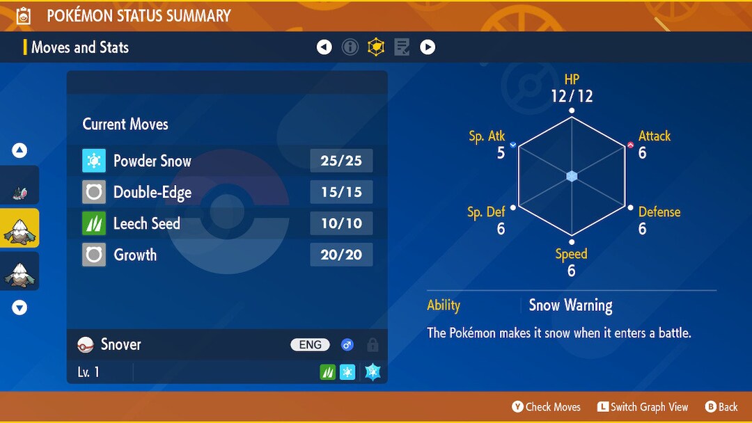 Shiny/non-shiny Snover/abomasnow 6IV - Pokémon Scarlet/violet (100% ...