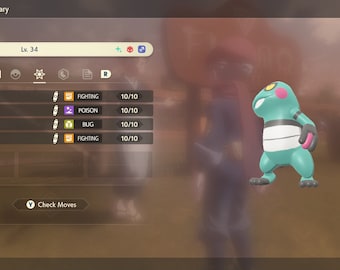 Legends Arceus Shiny Croagunk - Etsy